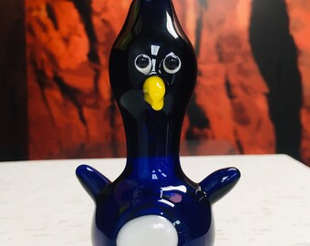Art Glass Penguin - Etsy