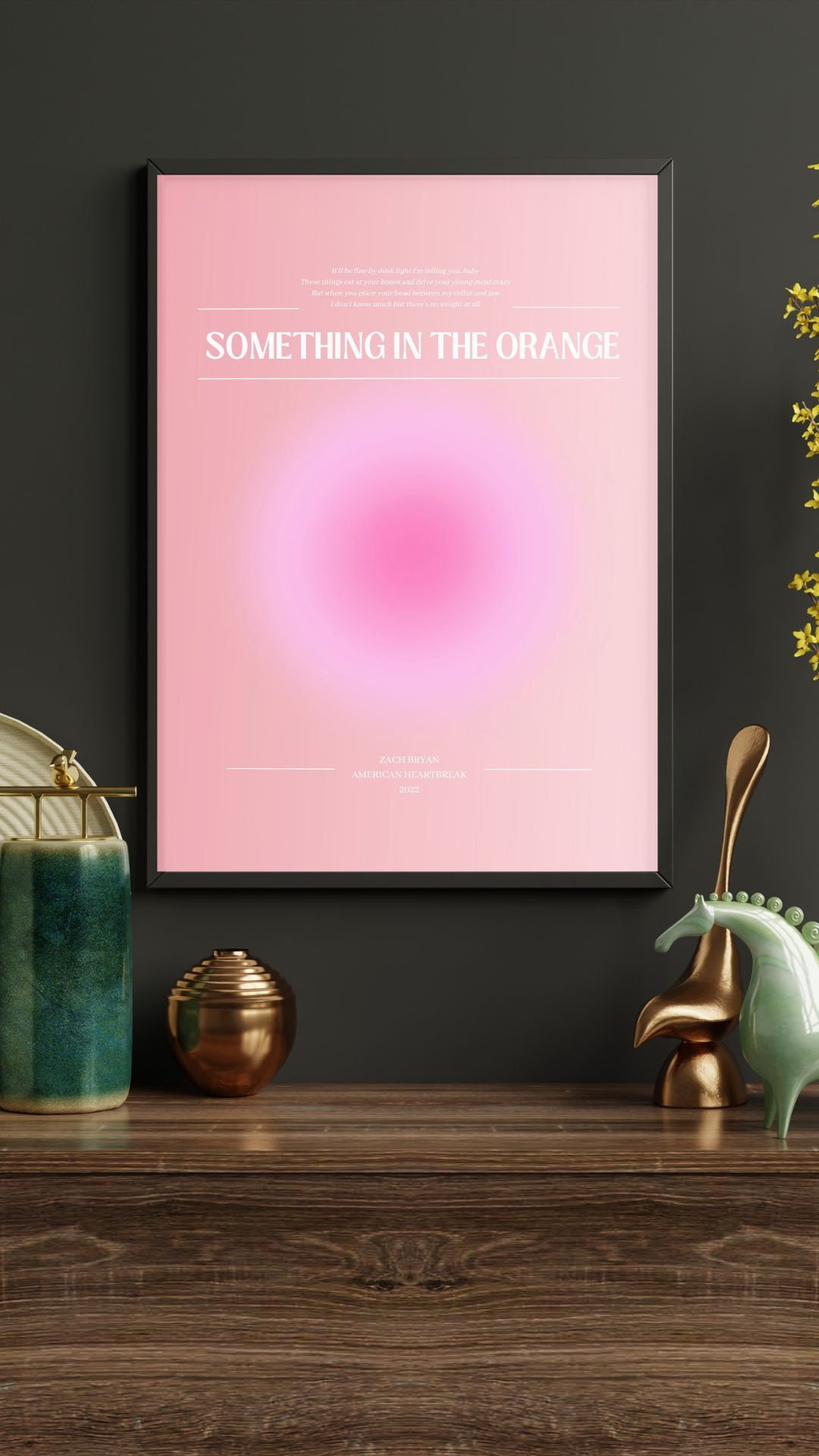 Zach Bryan, Printable Lyrics Quote Poster, American Heartbreak, Country ...