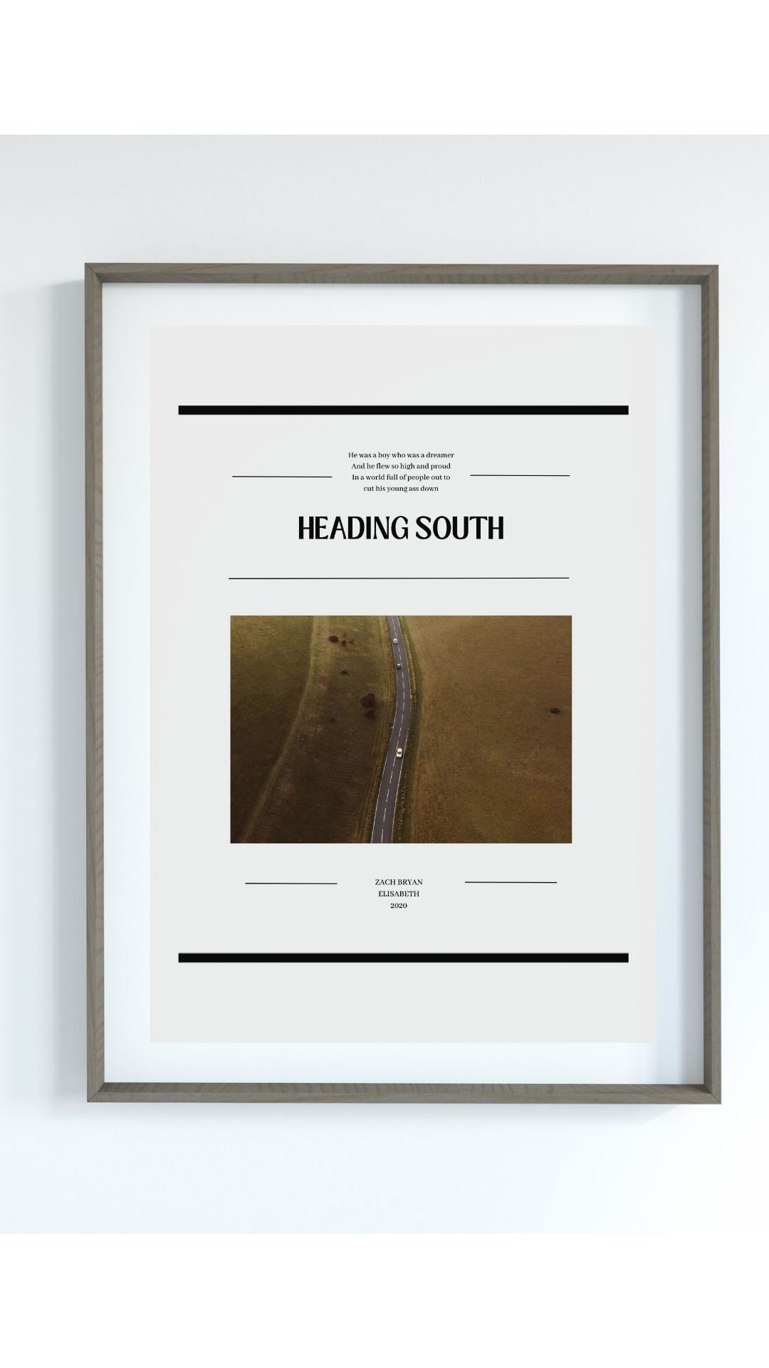 Zach Bryan Heading South Poster / Elisabeth Poster / Summertime Blues ...