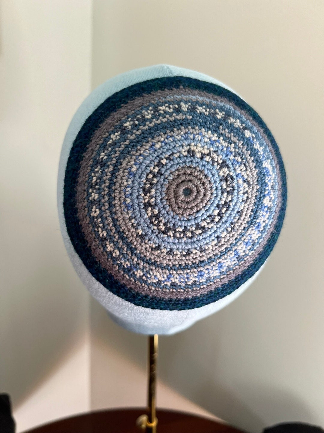 Icelandic Pattern Kippah Merino Wool - Etsy
