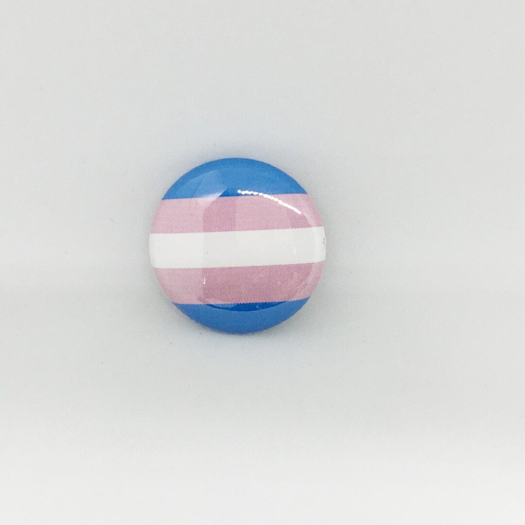 Transgender Flag 1 Pin, Zipper Pull or Keychain Magnets Too - Etsy