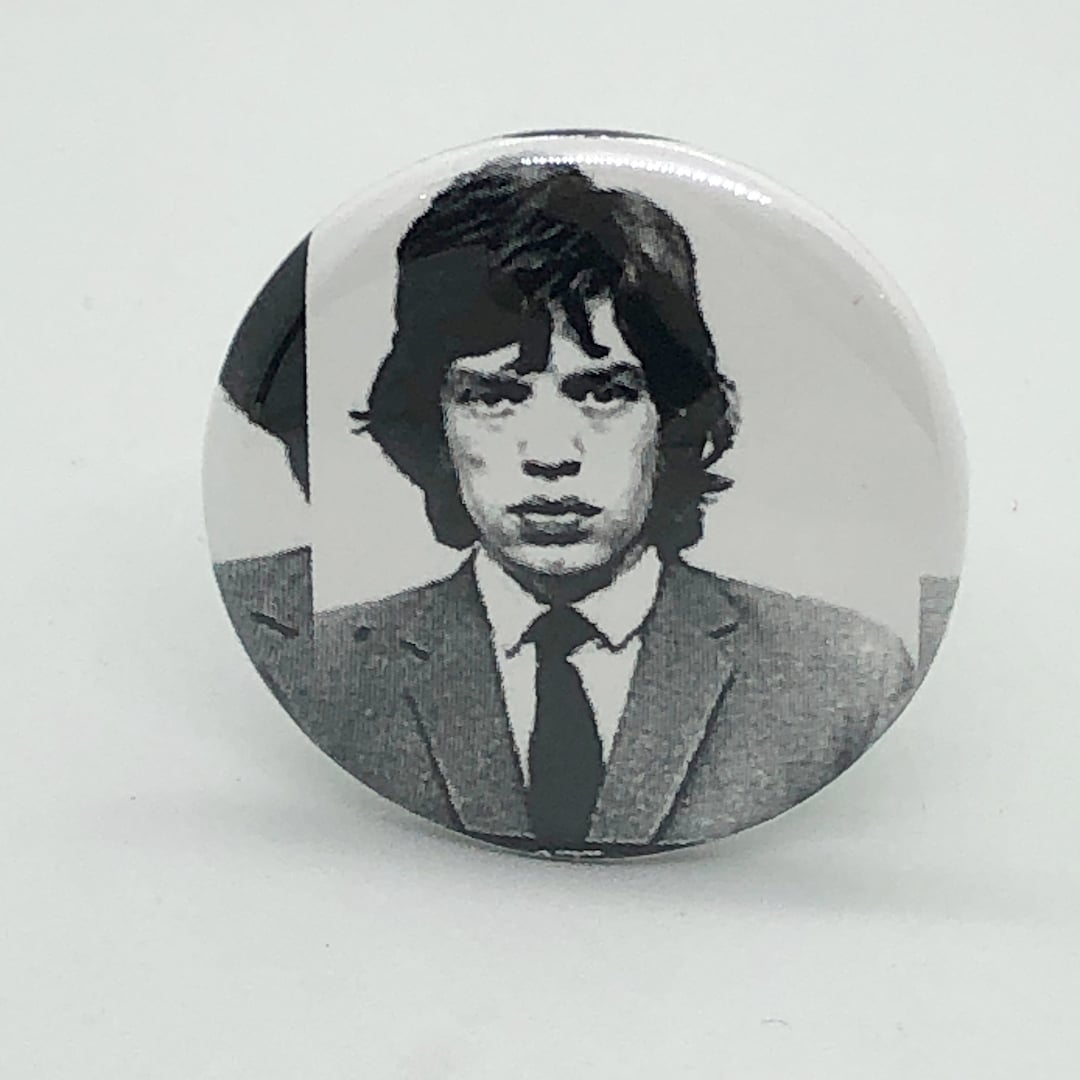 Mick Jagger Mugshot 1 1/4 Inch Pin or Magnet or Keychain or - Etsy