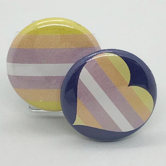 Pangender Flag or Heart 1 inch Pin or Keychain or Zipper | Etsy