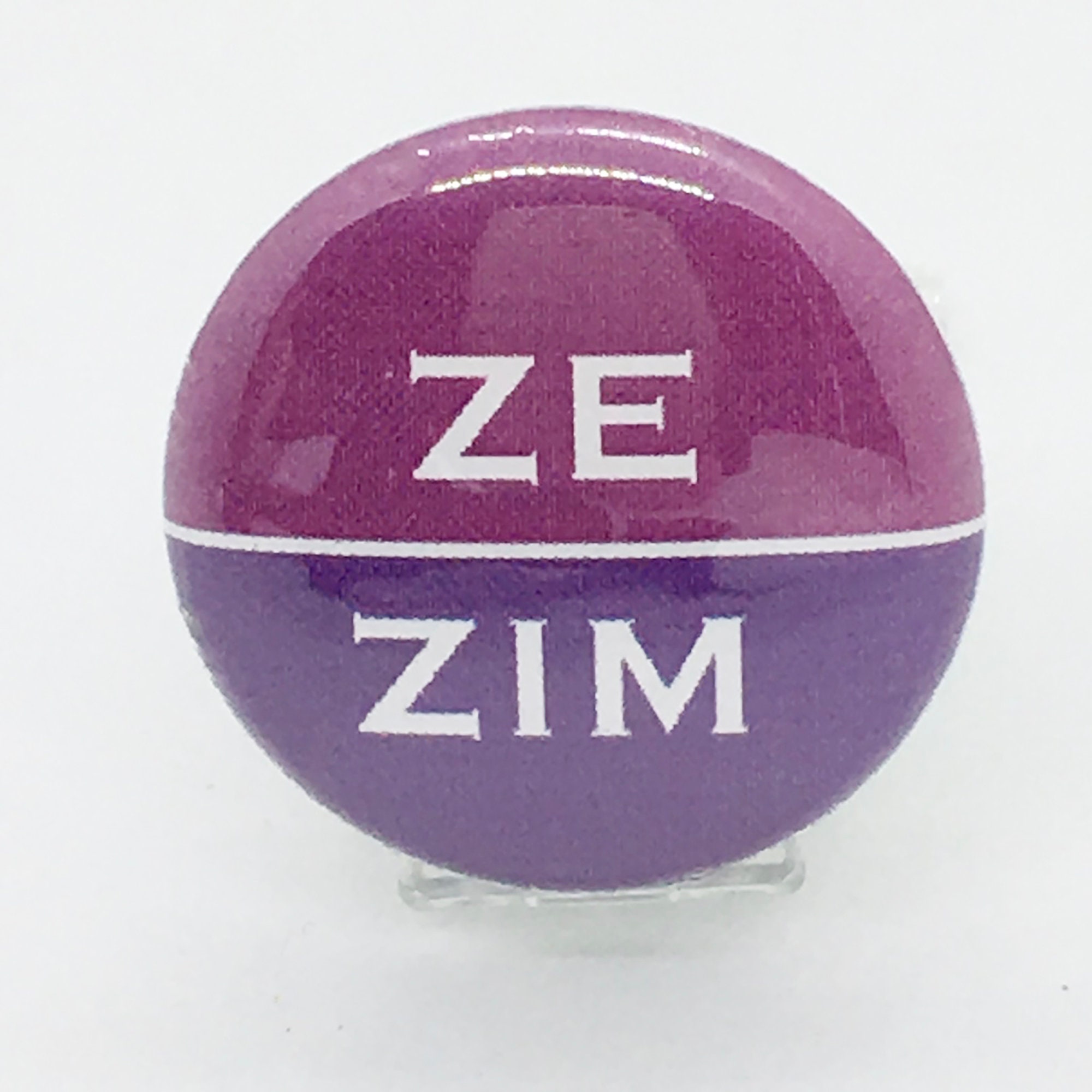 Ze/zim Pronouns 1 Pin Zipper Pull or Keychain | Etsy