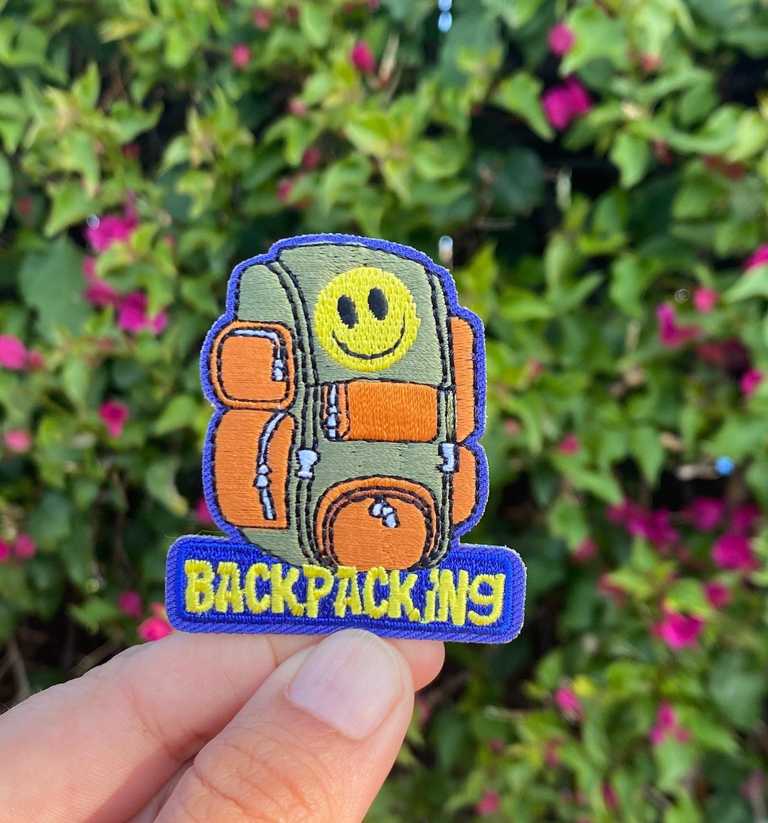 Backpack Hiking Embroidered Patch - Backpacking - Etsy