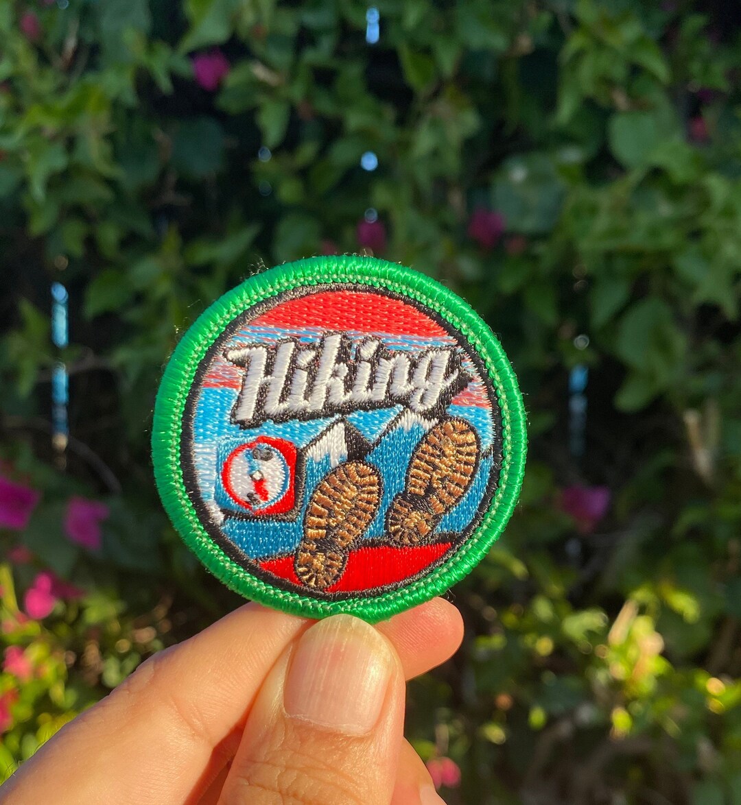 Embroidered Patch Hiking Adventure - Etsy