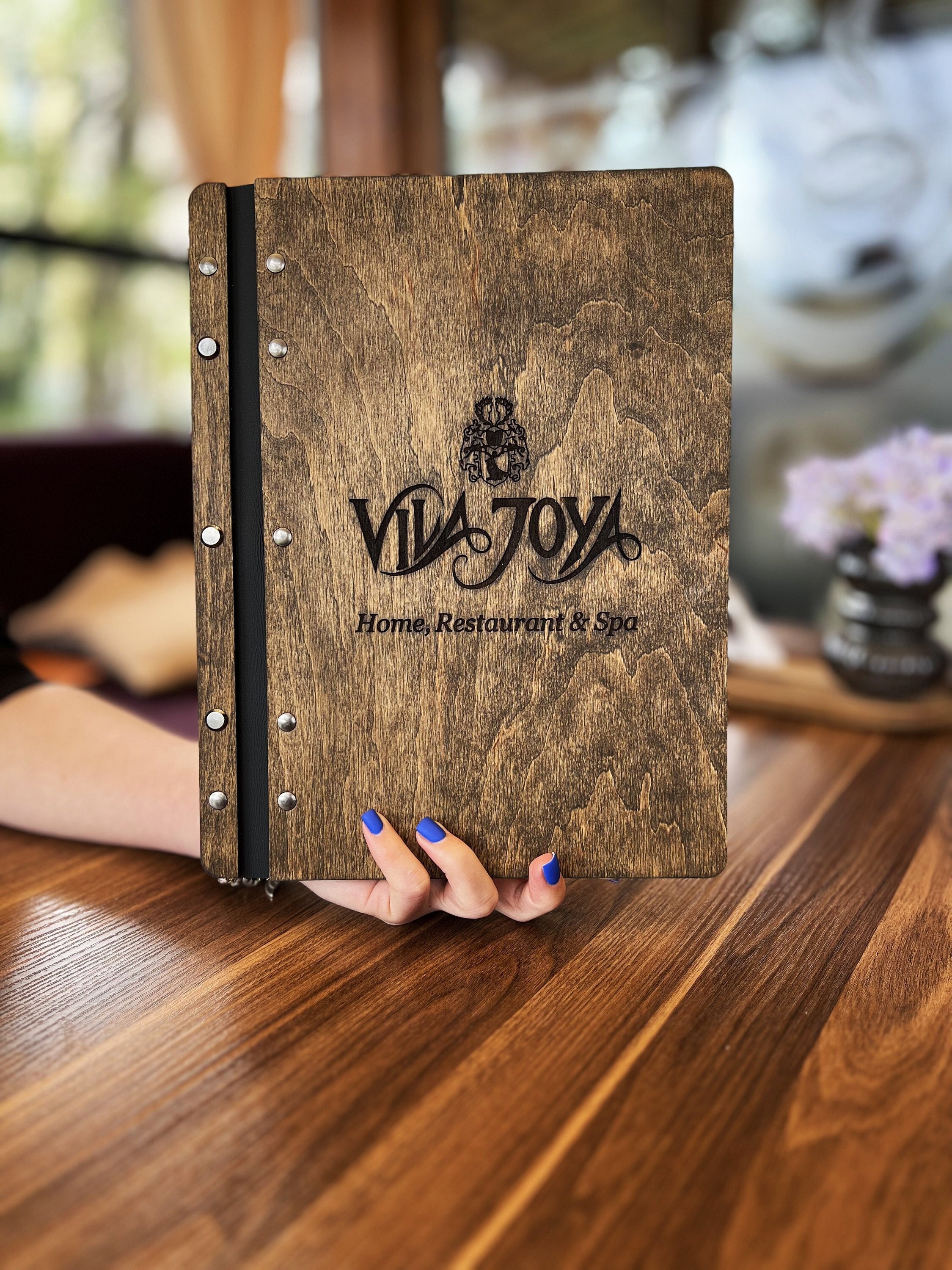 Wooden Menu Folder A4 Letter A5 8.5x5.5 Engraved Menu - Etsy Australia