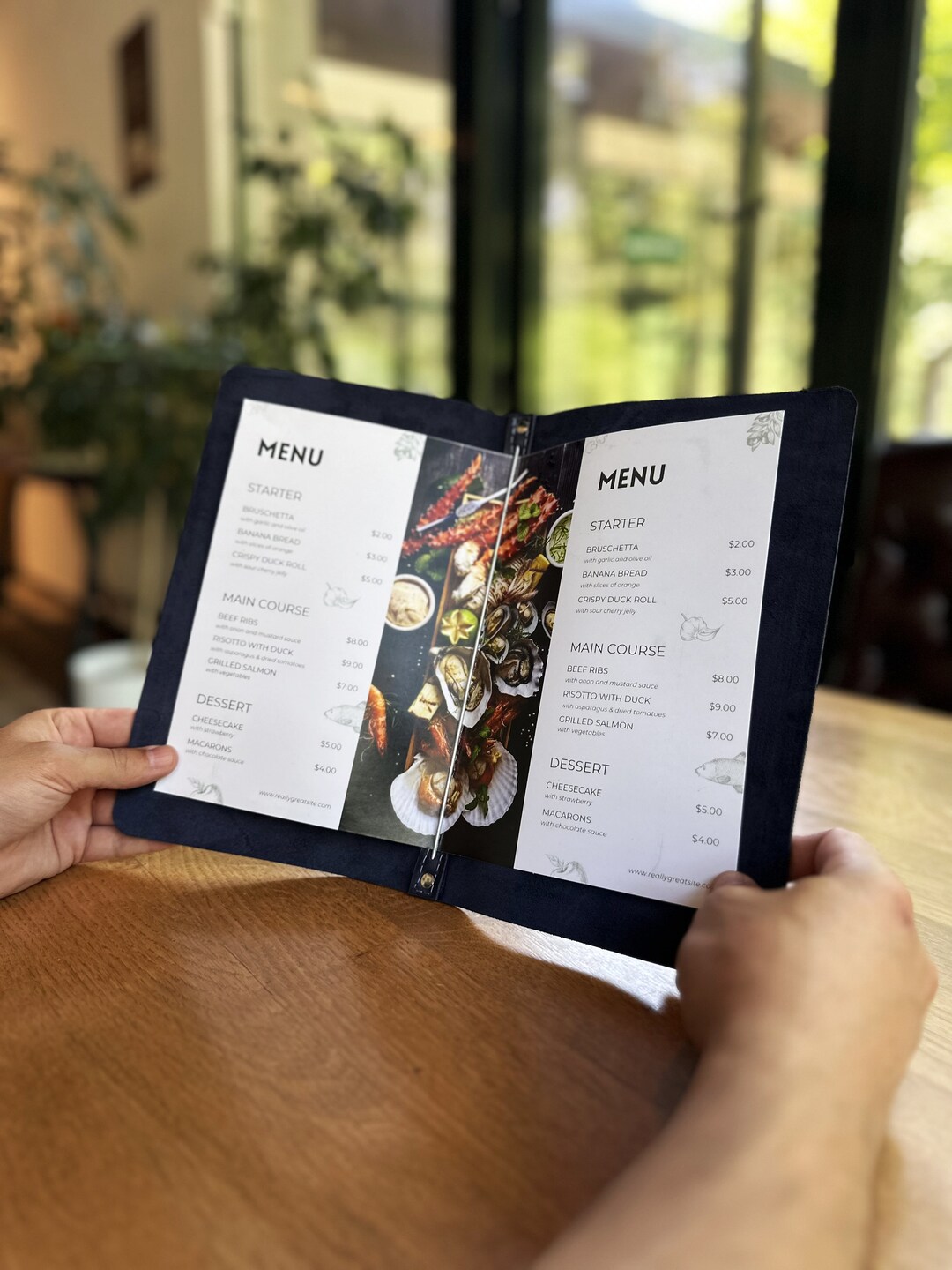 Menu Cover, Menu Holder, Leather Menu Cover, Restaurant Menu, Menu ...