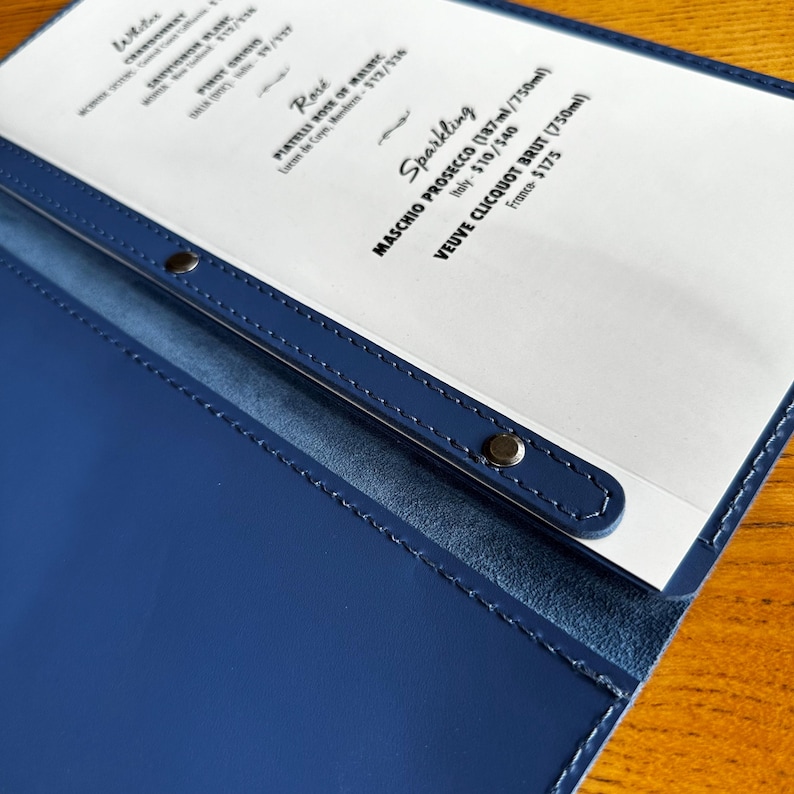 Leather Menu Cover А4 А5 With Paper Fastening With Screws, Hardcover ...