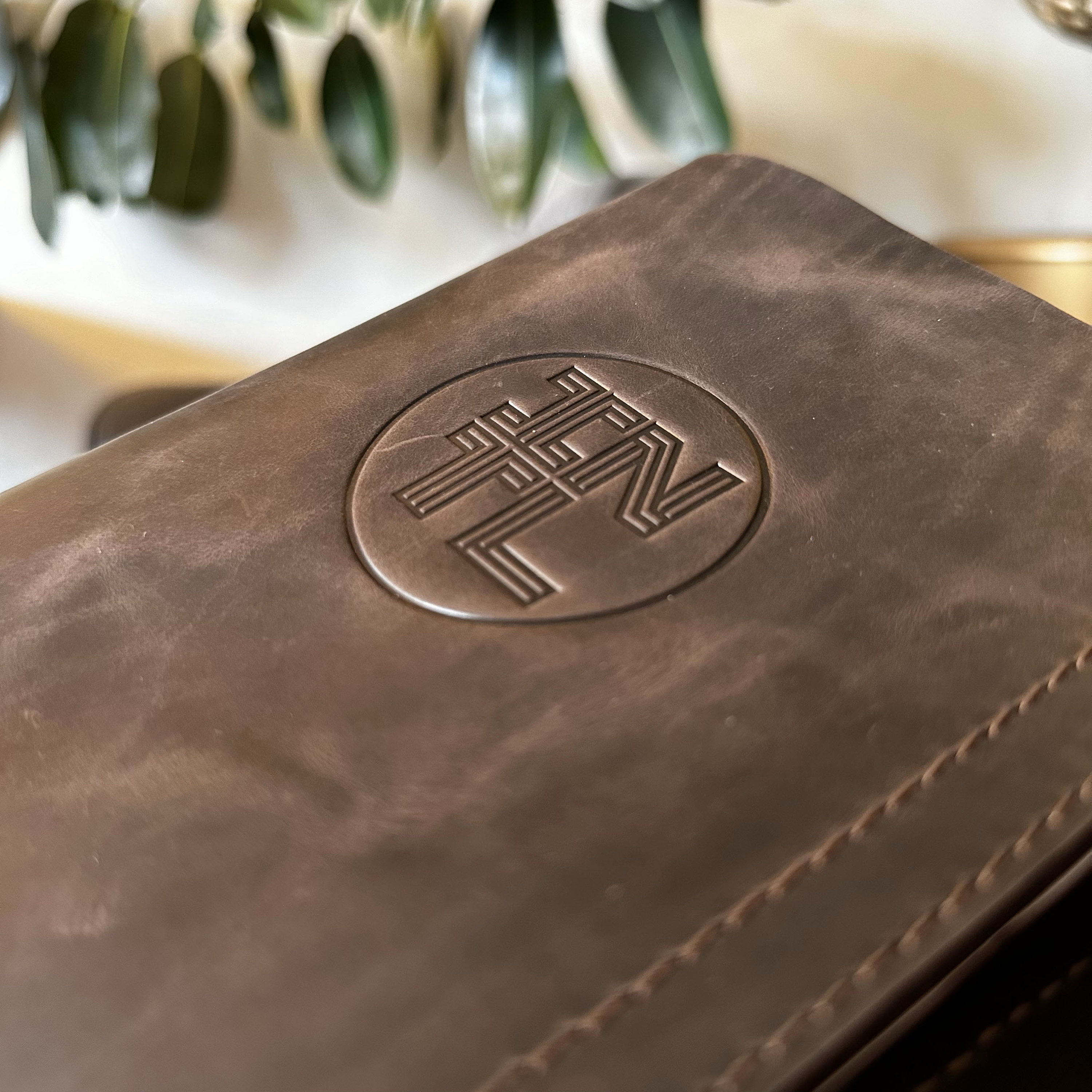 Leather Menu Cover 8.5x7" With Binder, Restaurant Menu Cover, Cafe Bar ...