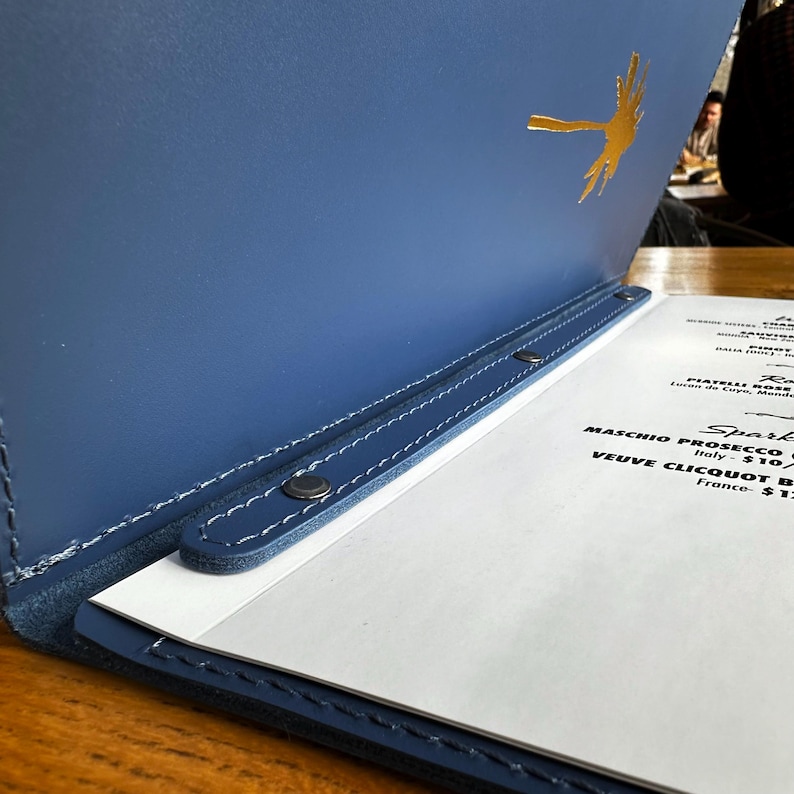 Leather Menu Cover А4 А5 With Paper Fastening With Screws, Hardcover ...