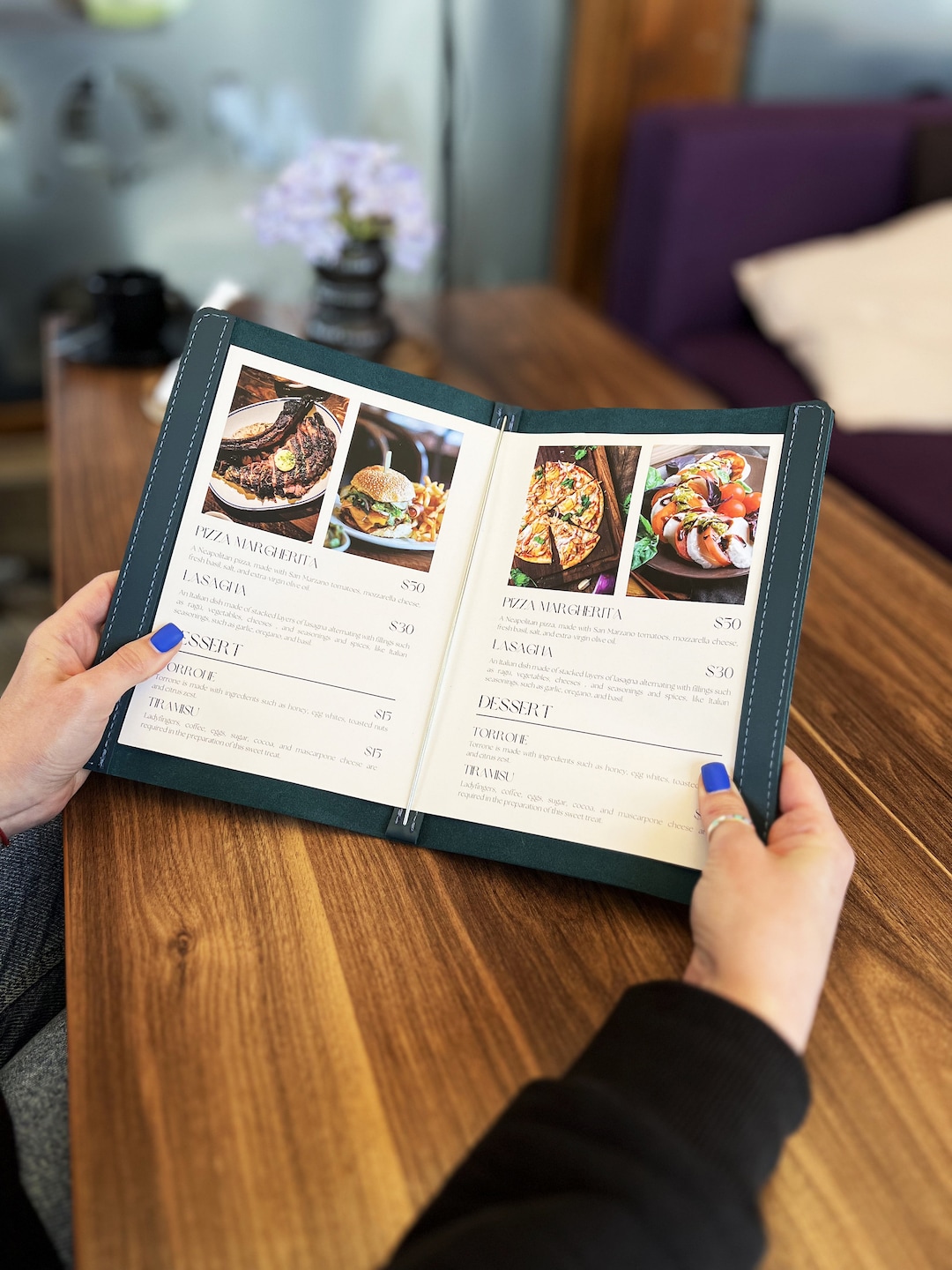 Menu Cover, Menu Holder, Leather Menu Cover, Restaurant Menu, Menu ...