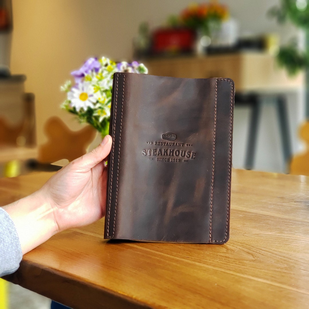 Menu Cover, Menu Holder, Leather Menu Cover, Restaurant Menu Cover ...