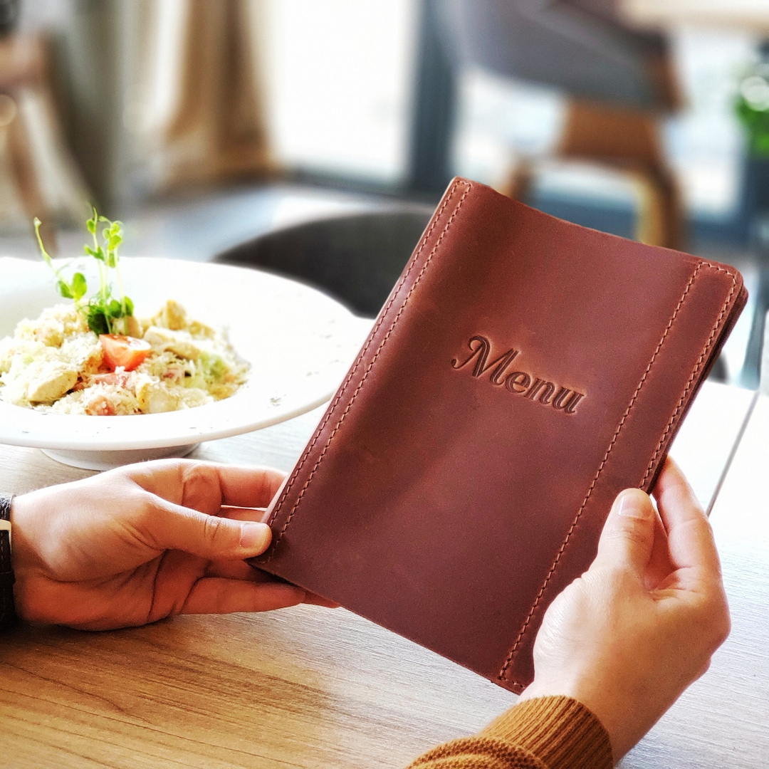 Leather Menu Cover, Restaurant Menu Cover Book, Cafe Bar Menu Covers ...
