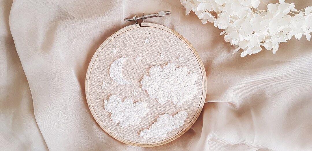 I'am in Love With the Moon Hand Embroidery - Etsy