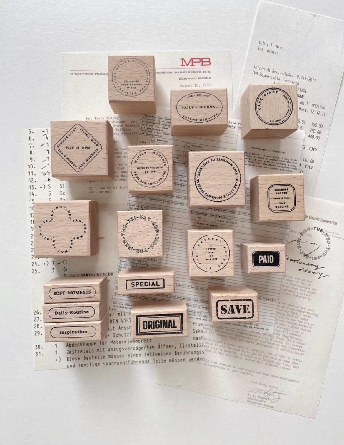 Two Raccoons Record Rubber Stamp (part 1) - Etsy