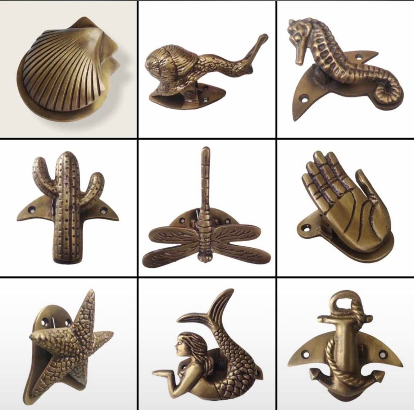 Victorian Hand Brass Clip Regular - Etsy