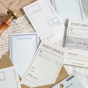 30 Sheet/pack Postage Stamp Die Cut Paper - Etsy