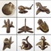 Victorian Hand Brass Clip Small - Etsy