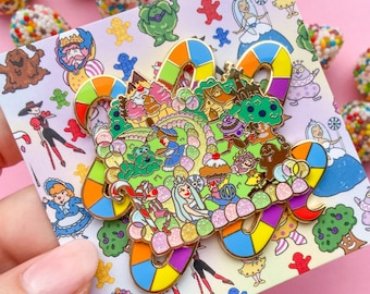 King Kandy Candy Land Chibi Character Silver Hard Enamel Pin - Etsy
