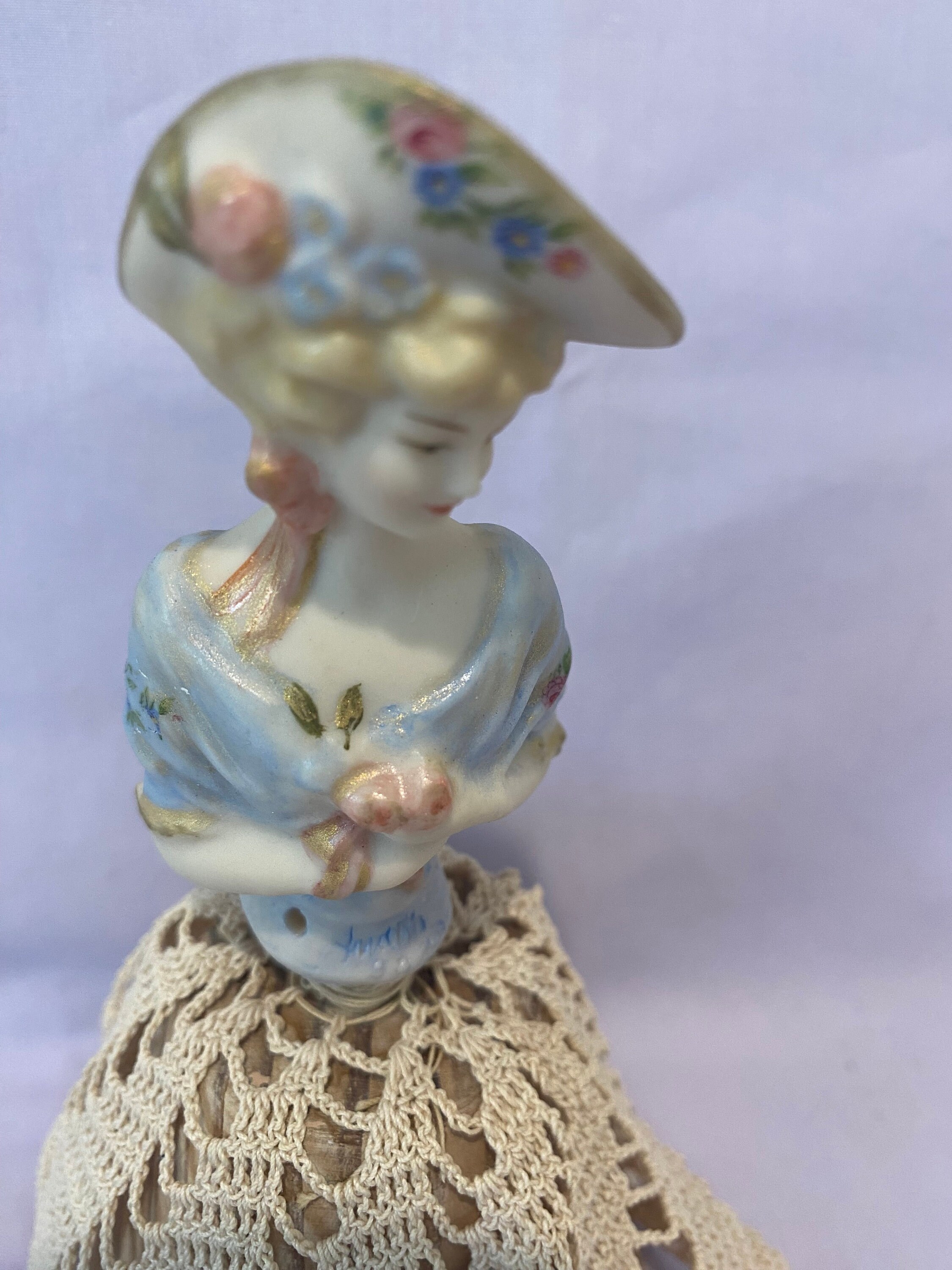 Antique Reproduction Half Dolls, German Half Dolls, Beaded Skirts ...