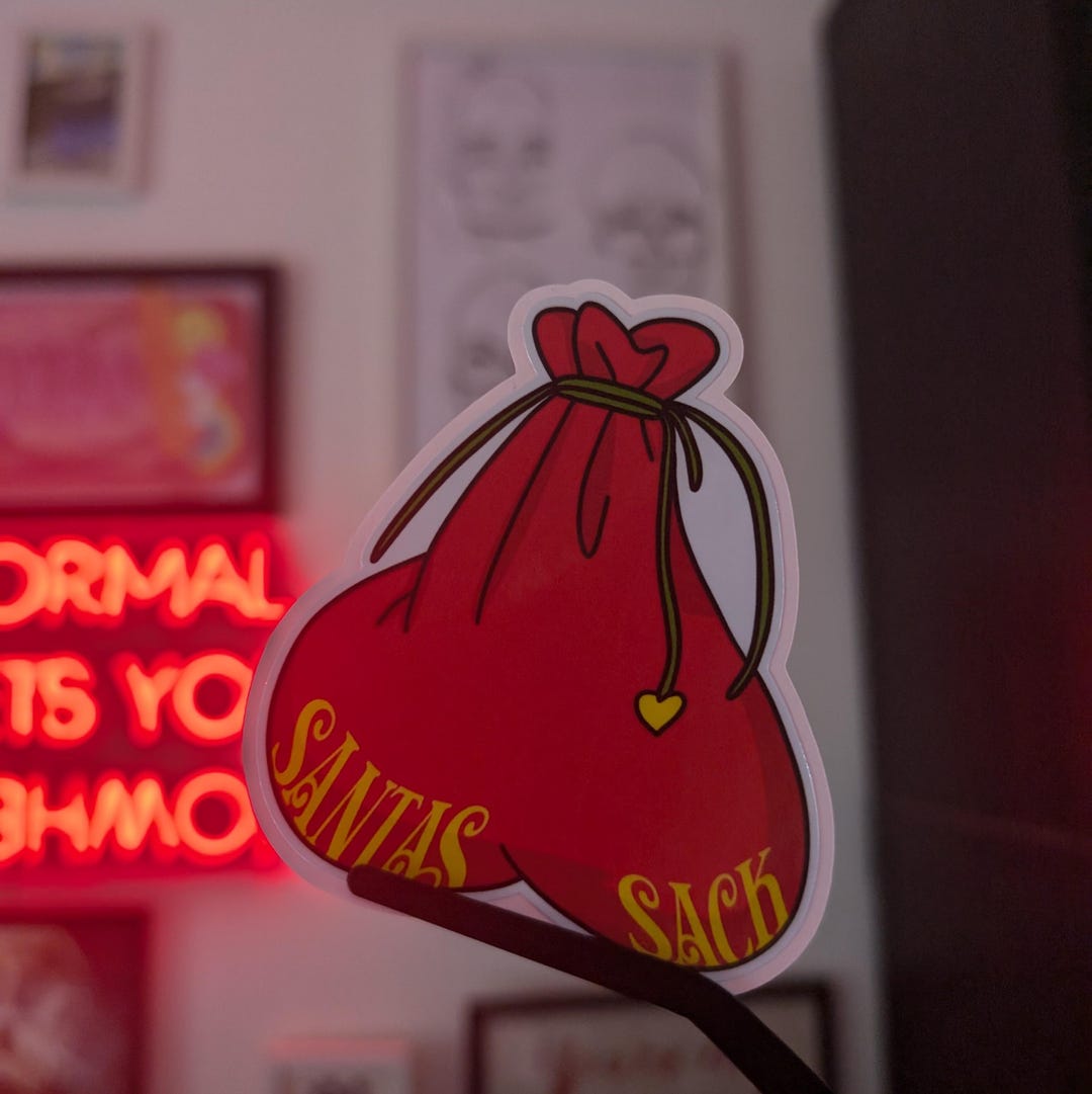 Santas Sack Sticker - Etsy