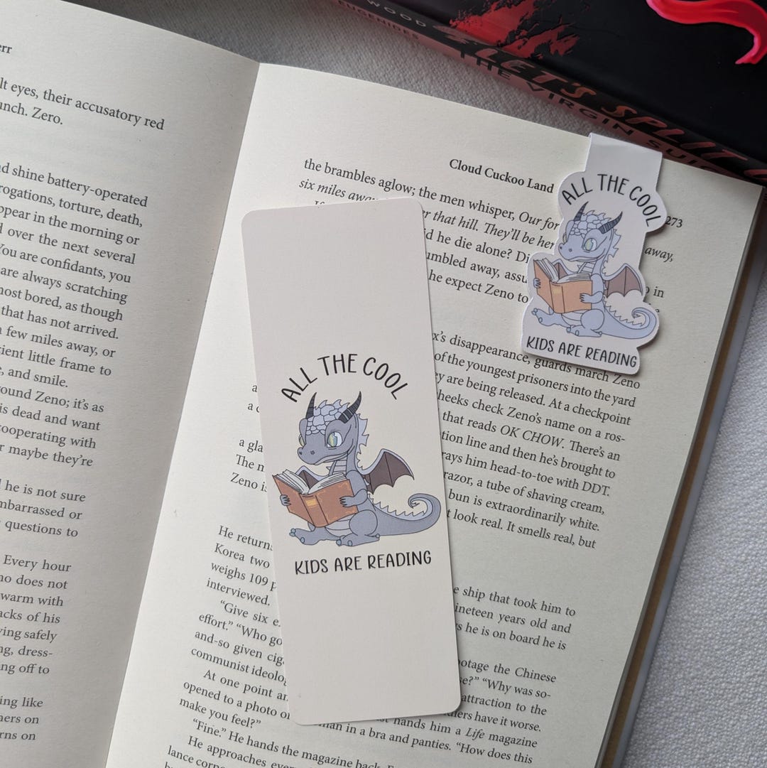 All the Cool Kids Are Reading - Bookmark - Etsy