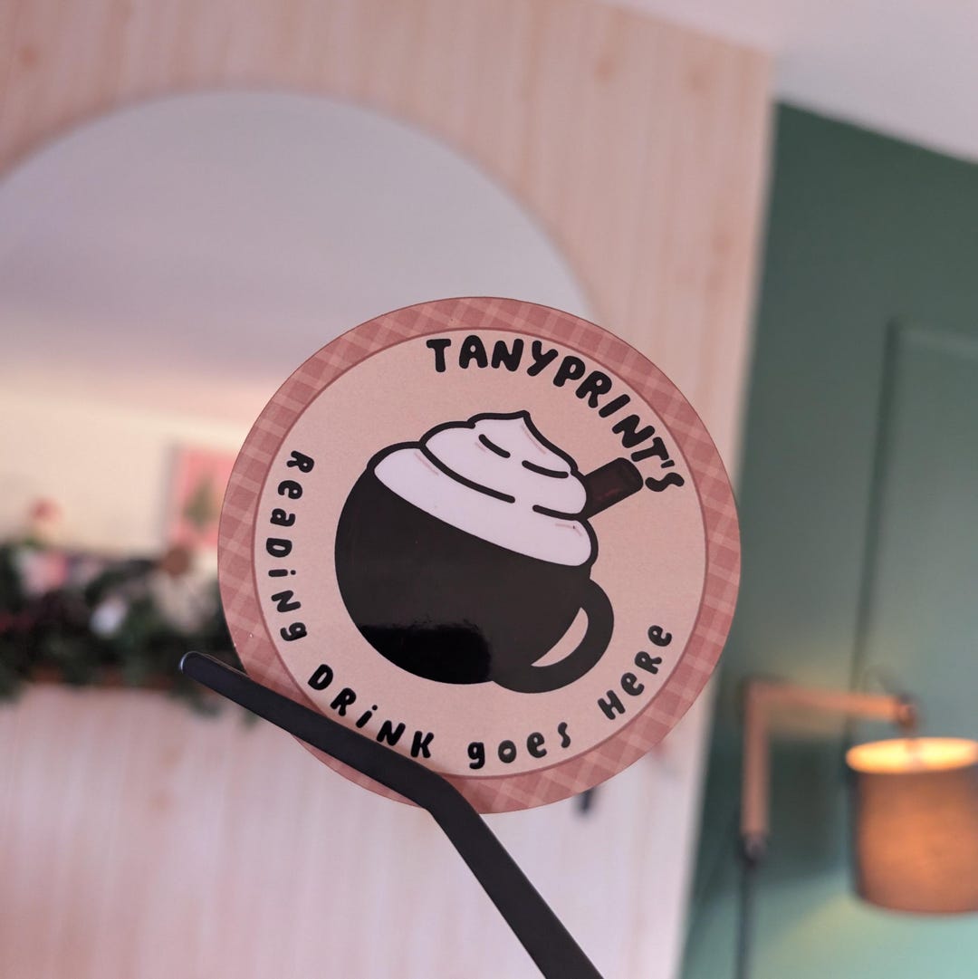 Personalised Reading Drink - Coaster - Etsy
