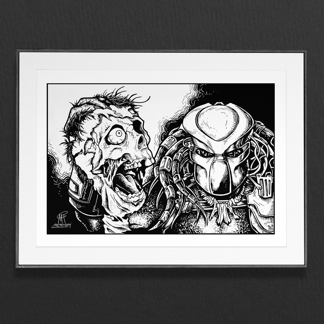 The Predator Vs Zombie, Obras de arte de fantasía, Ideas de regalos de ...