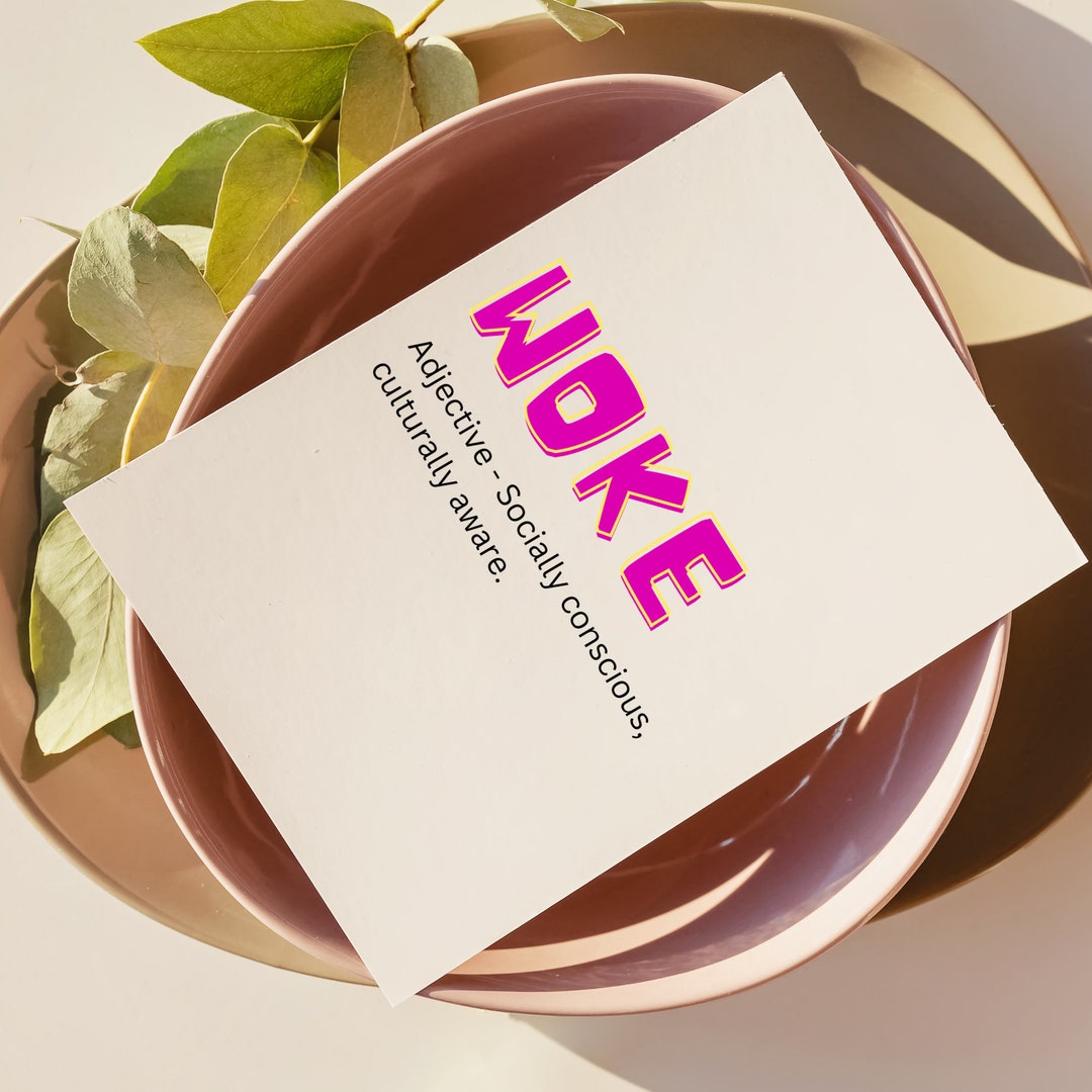 Woke / Woke Card / Greetings Card for a Woke / Card for Female - Etsy