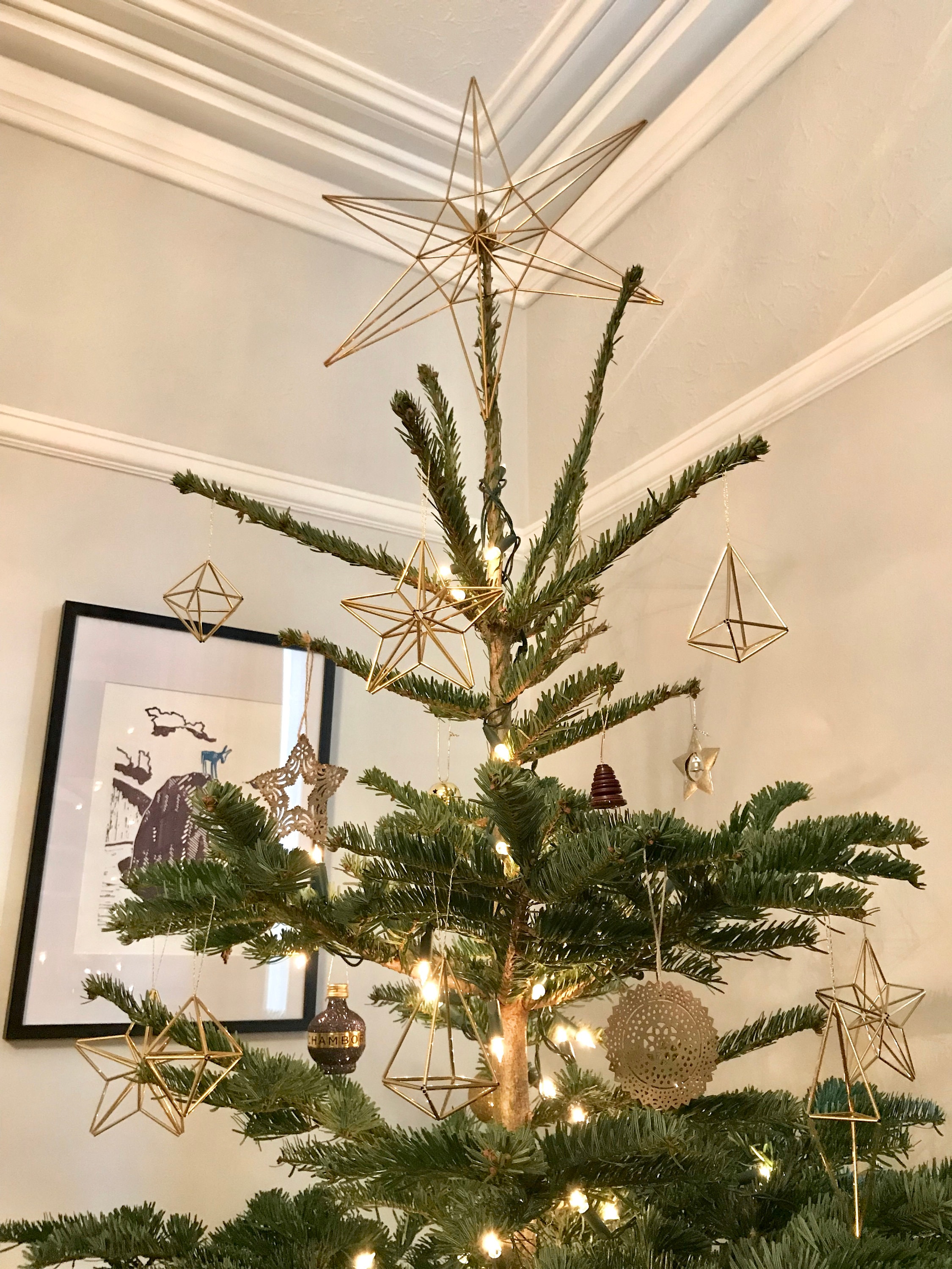 Geometric Christmas Tree Topper Star | Etsy