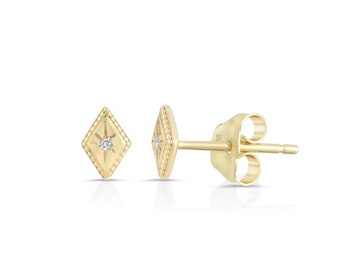 Rhombus Earrings - Etsy