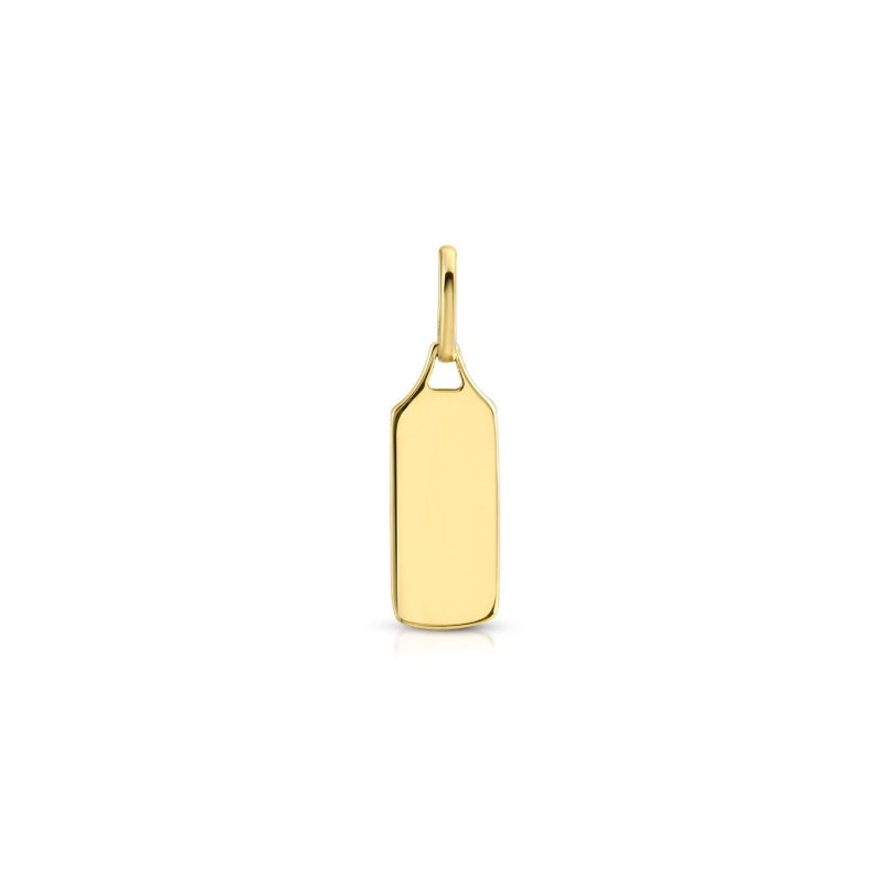 Gold Dog Tag - Etsy