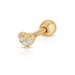 Diamond Heart Stud Earring Heart Conch Stud 14k Gold Heart - Etsy