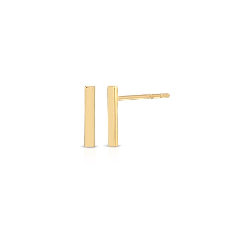 Gold Bar Earrings - Etsy
