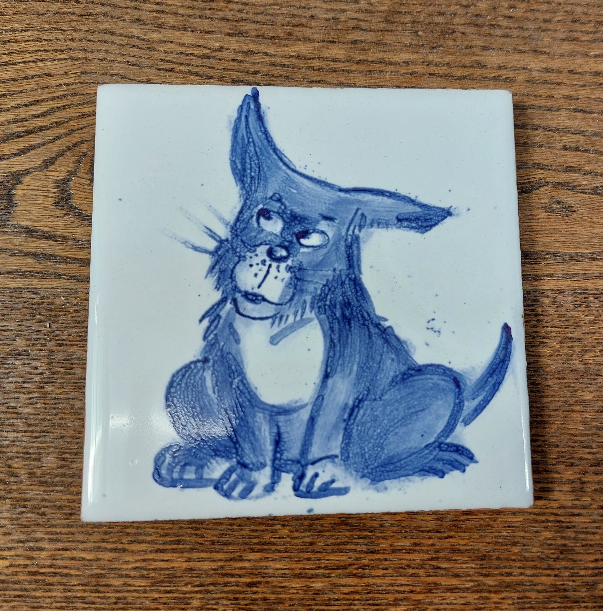 Delft Blue Ceramic Tile Wall Decor. Set of 9. Dutch Style Tiles With ...