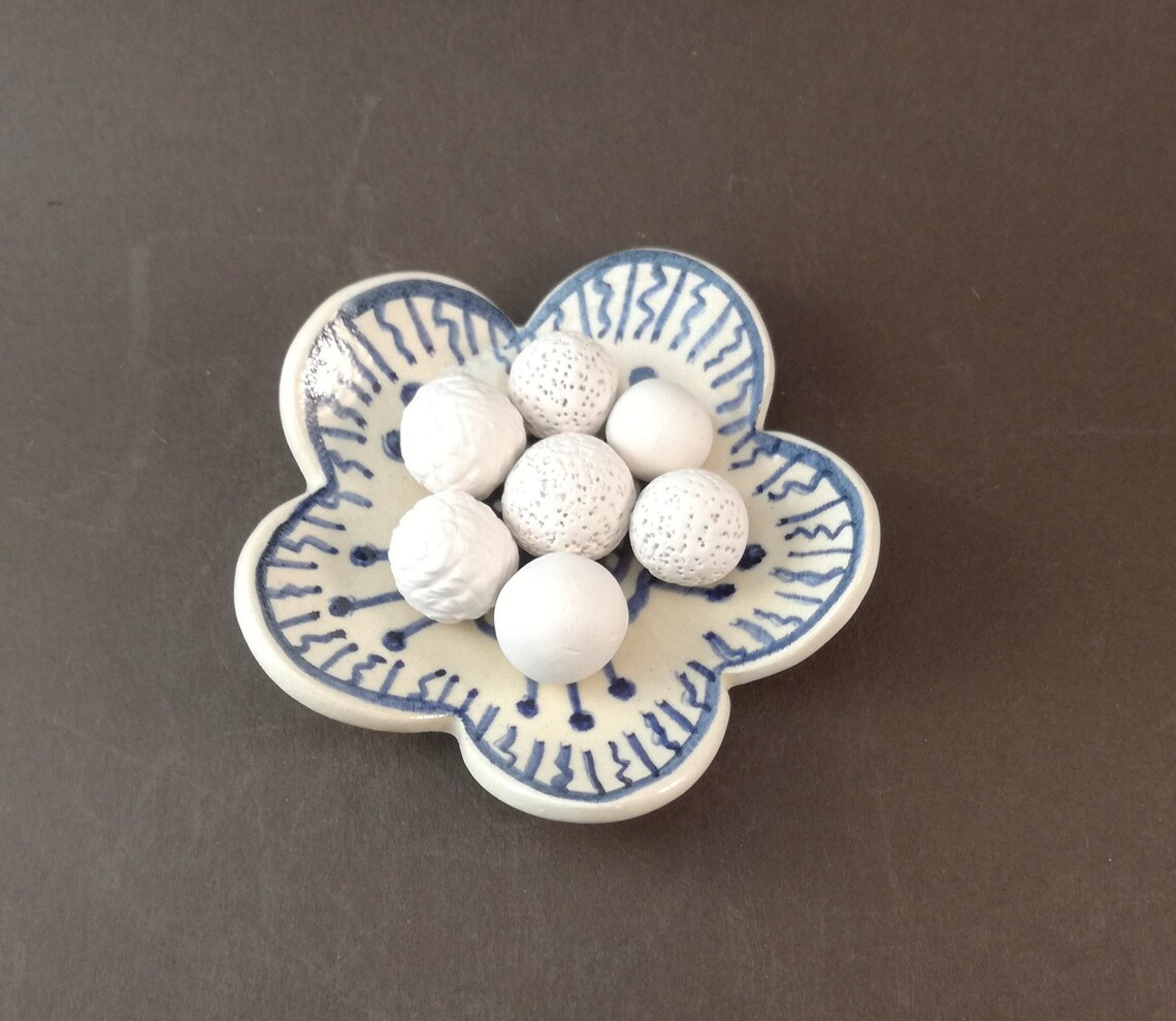 Handmade Ceramic Essential Oil Diffuser Flower | Etsy