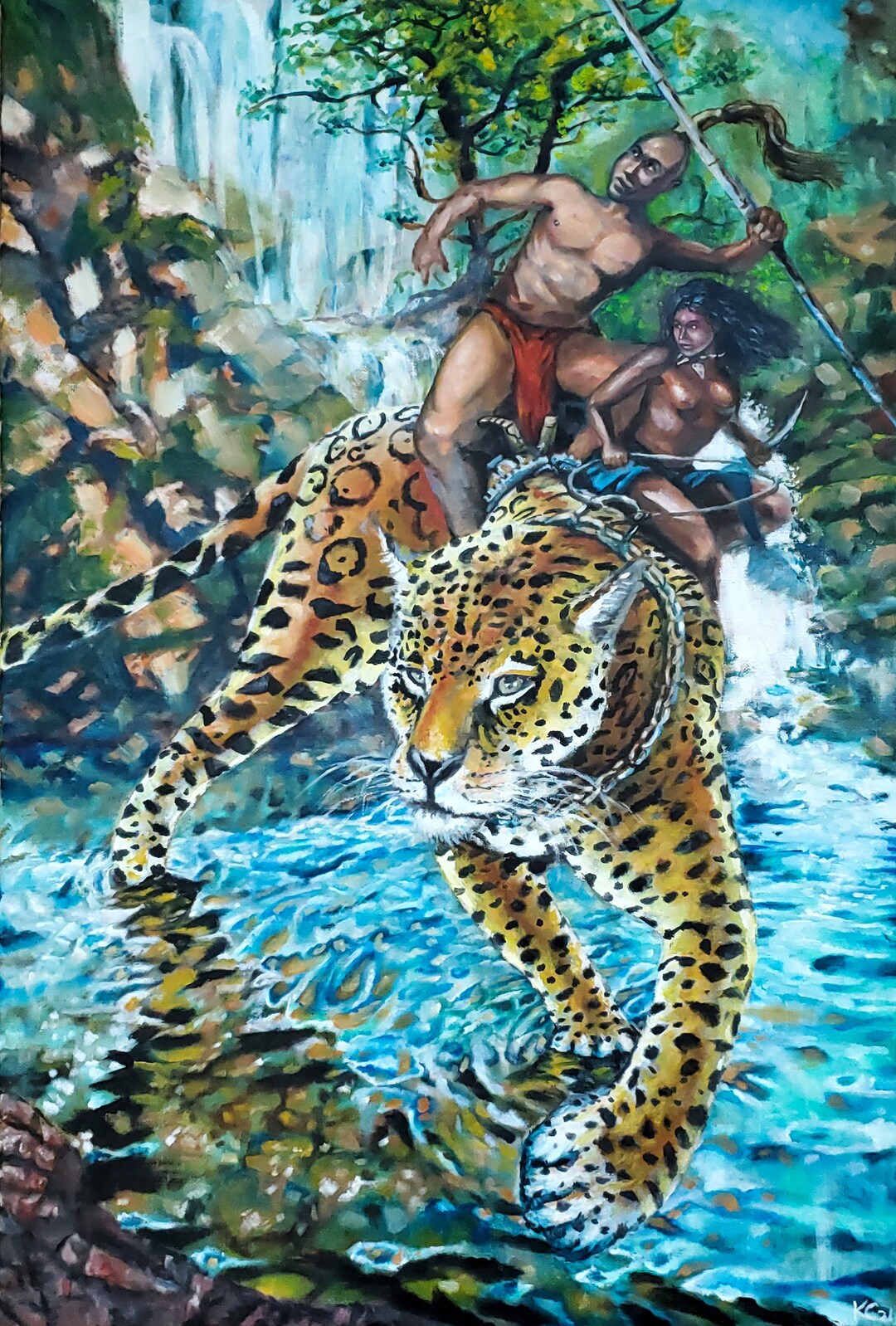 The Secret Hunt, Digital Download, Animal Art, Hunter and Gatherer ...