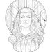 Shieldmaiden Coloring Page, Viking Age, Portrait Coloring Page, Pagan ...