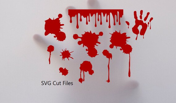 Blood SVG Dripping Blood Halloween Svg Gore Scary Bloodspats | Etsy UK