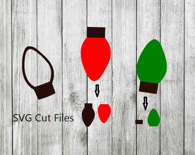Christmas Bulb SVG, Christmas Light Svg Bundle, Christmas Bulbs Svg ...