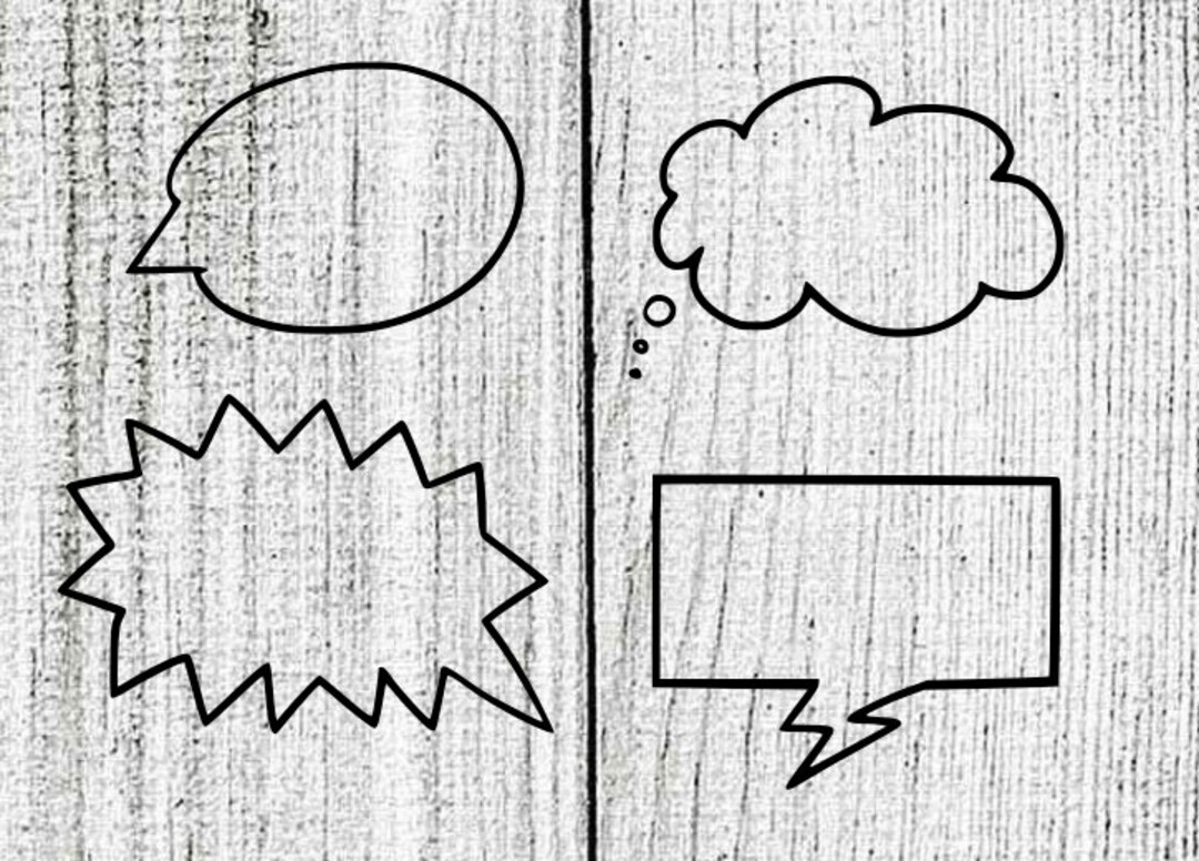 Speech Bubbles Bubble SVG File Hand Drawn Handdrawn Commercial Use - Etsy