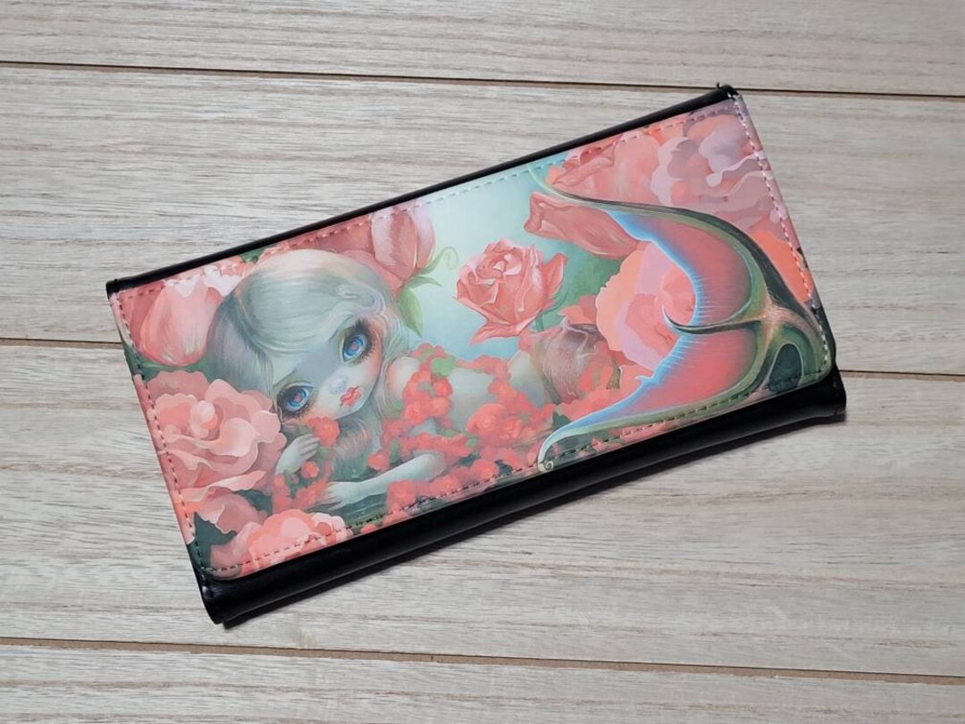 Mermaid With Roses Art Printed Ladies Wallet Jasmine Becket-griffith ...