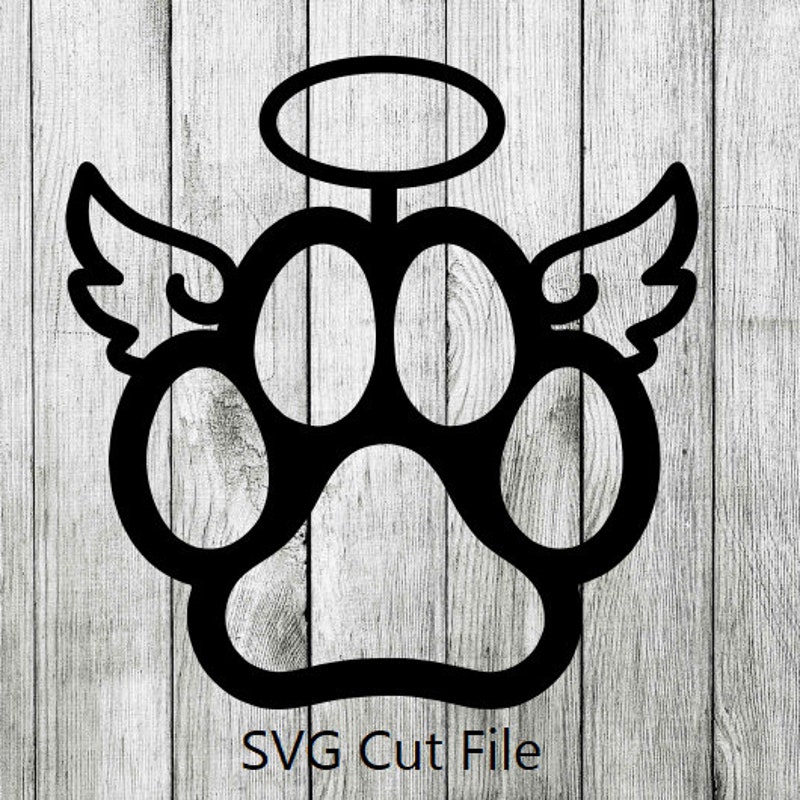 Paw Print With Wings - Etsy
