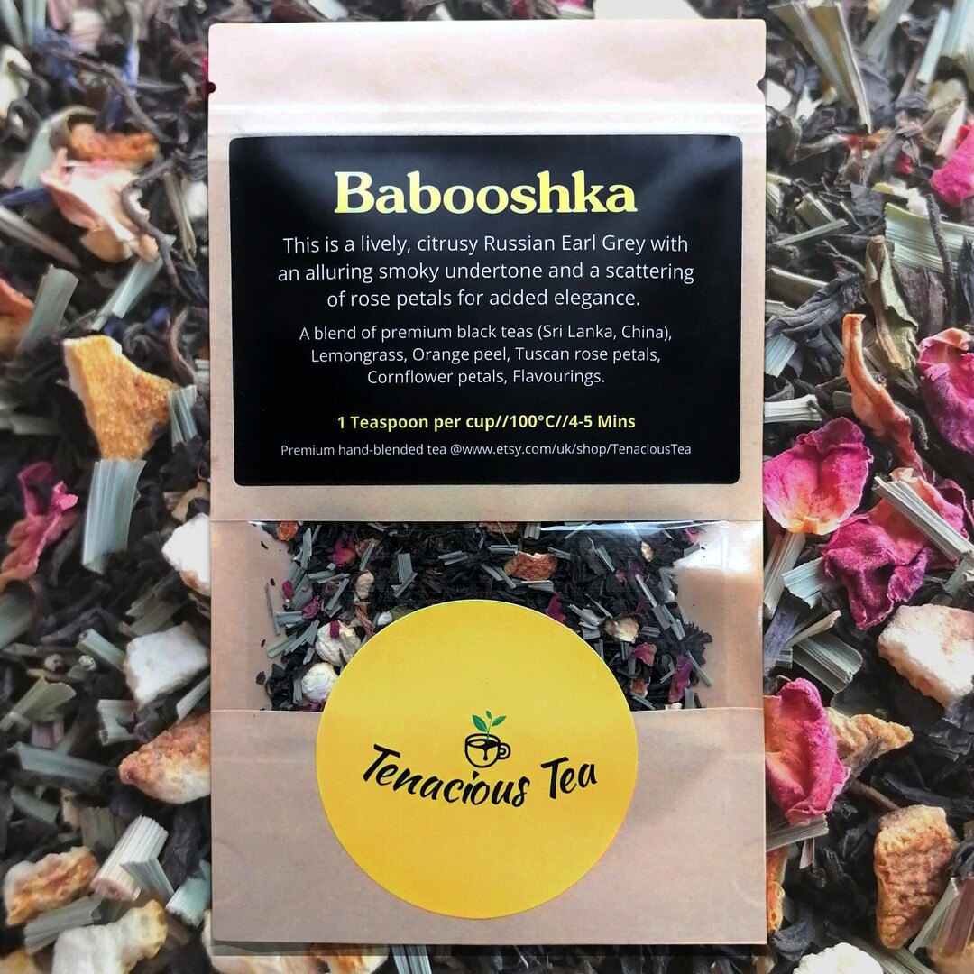 Babooshka ~ Smoky Earl Grey, Bergamot Orange Peel Rose Petals Lapsang ...