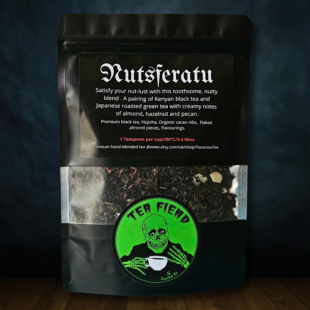 Nutsferatu ~ Hazelnut Almond Pecan Nutty Loose Tea Blend, Black ...