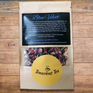Blue Velvet ~ Butterfly Pea Flower Tea, Blue Tea, Milk Oolong Vanilla ...