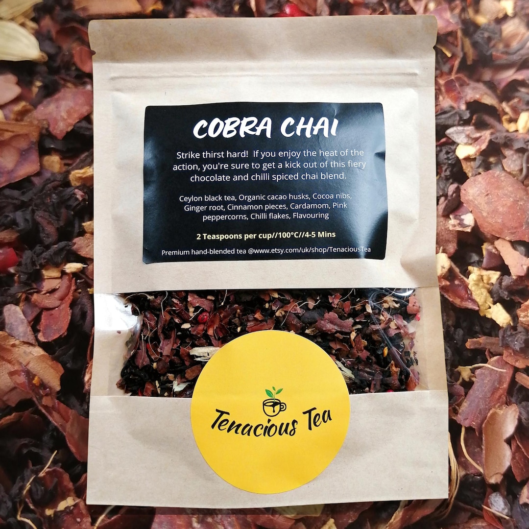 Cobra Chai ~ Chocolate Spiced Chai Tea With A Spicy Chilli Bite, Loose ...