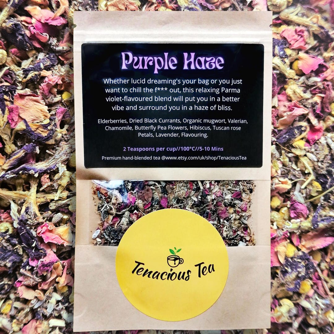 Purple Haze ~ Mugwort Sweet Lucid Dreams Herbal Sleep Bedtime Tea ...