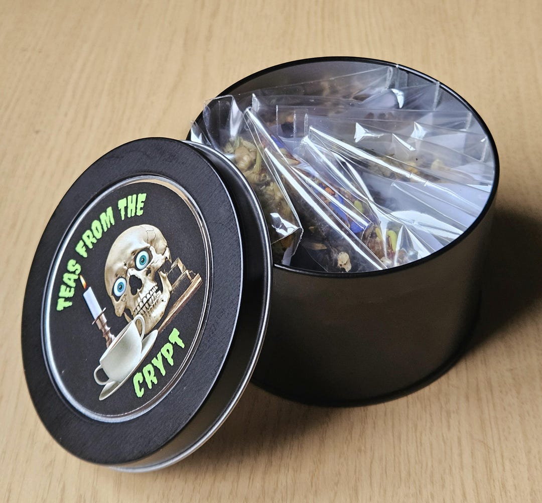 Horror Tea Gift Tin ~ Sample All 12 Tea Fiend Flavours, Loose Tea ...